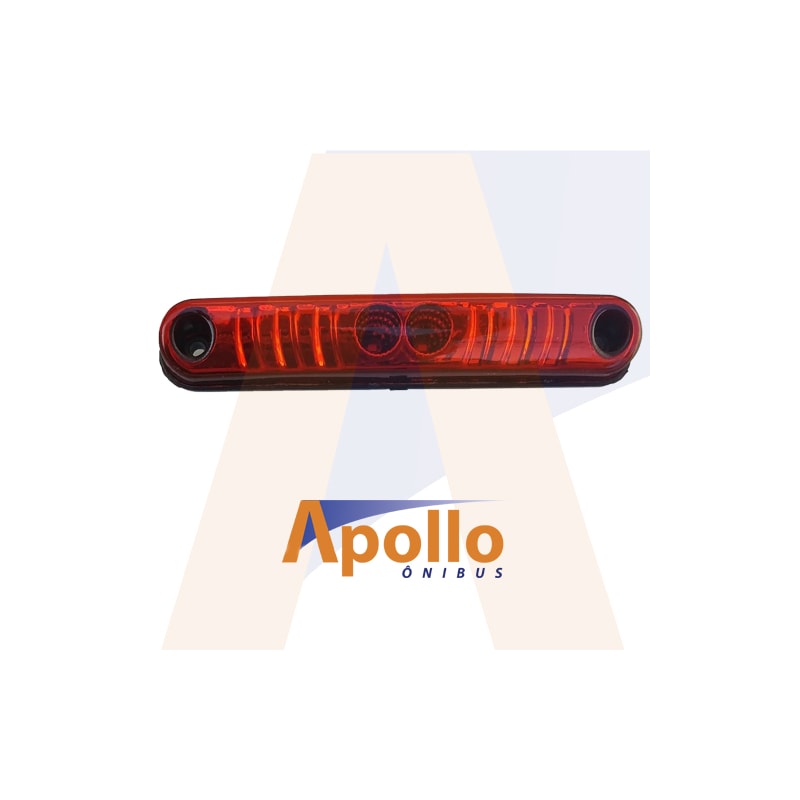 LANTERNA VIGIA TRASEIRA VERMELHA BUSSCAR LED CAIO APACHE VIP IV RV000019 - APOLLO ONIBUS